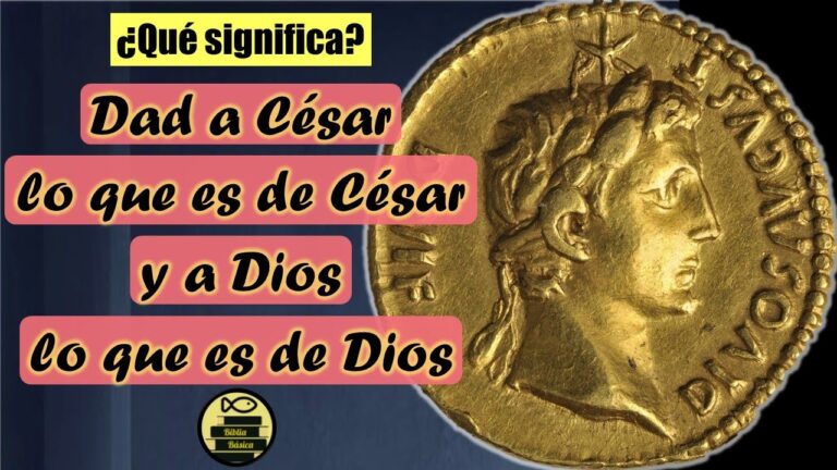 ¿Qué Significa "Al César lo que es del César"? Interpretación Bíblica y ...