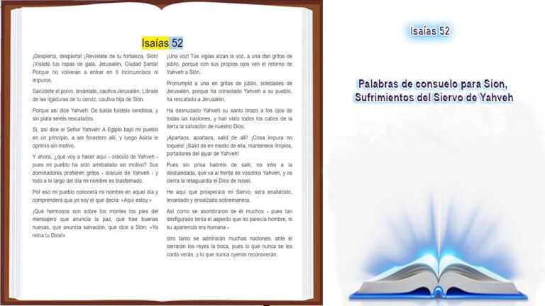 Isaias 52: Análisis y Reflexiones de la Biblia de Jerusalén - Nuestra ...